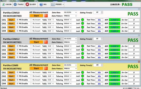 10G Four Channel Bit Error Tester BERT Support 10Gbps Multiple Rates