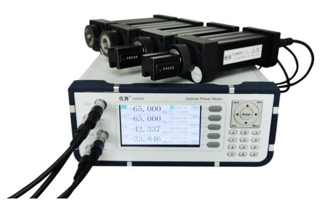 High Precision Optical Power Meter Probe Liquid Crystal Display Power