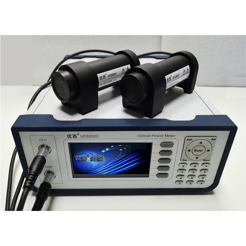 Double Channel Optical Power Meter +25 ~ -50dBm Or +10 ~ -65dBm Power Range